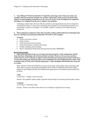 Management Information Systems 10th Edition OBrien Solutions Manual | PDF