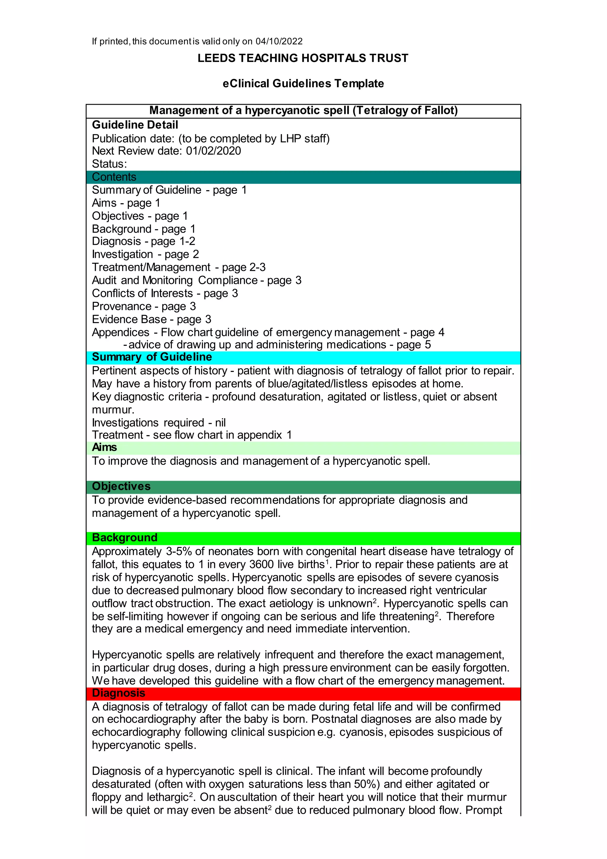 Management-of-a-hypercyanotic-spell-Tetralogy-of-Fallot.doc