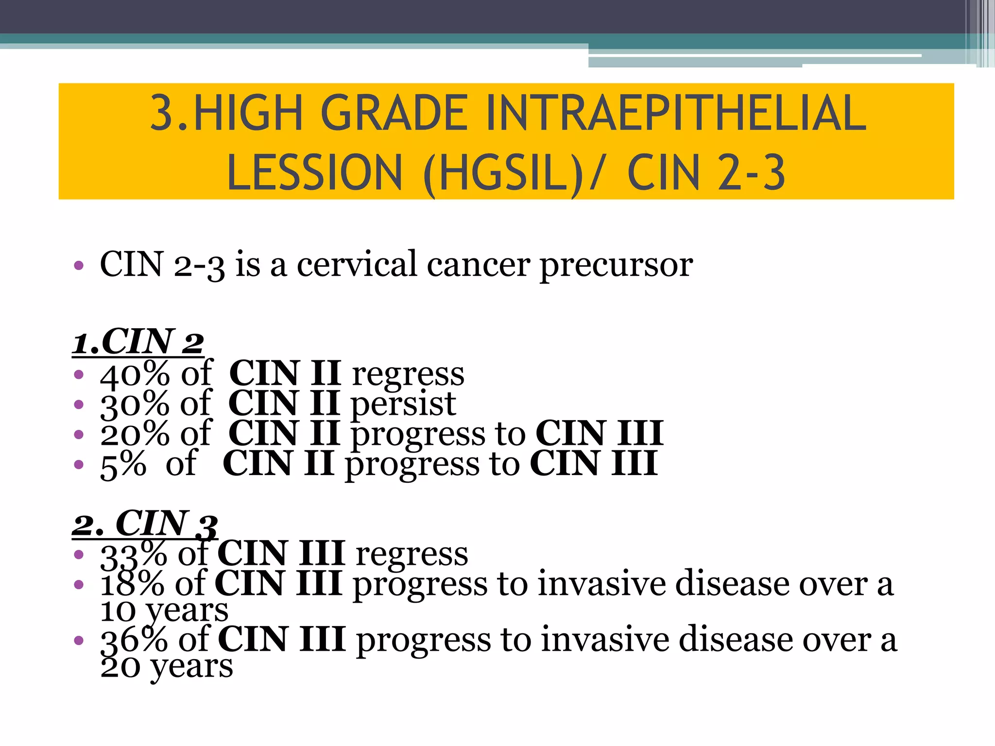 Management of abnormal cervical smear | PPTX