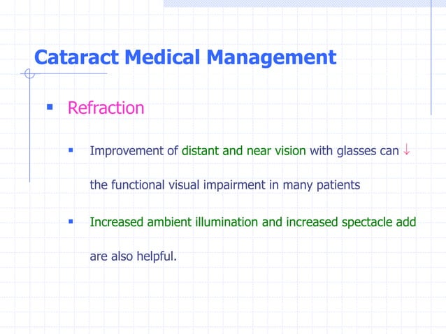 Management of adult cataract I.ppt | Eye and Vision Conditions ...