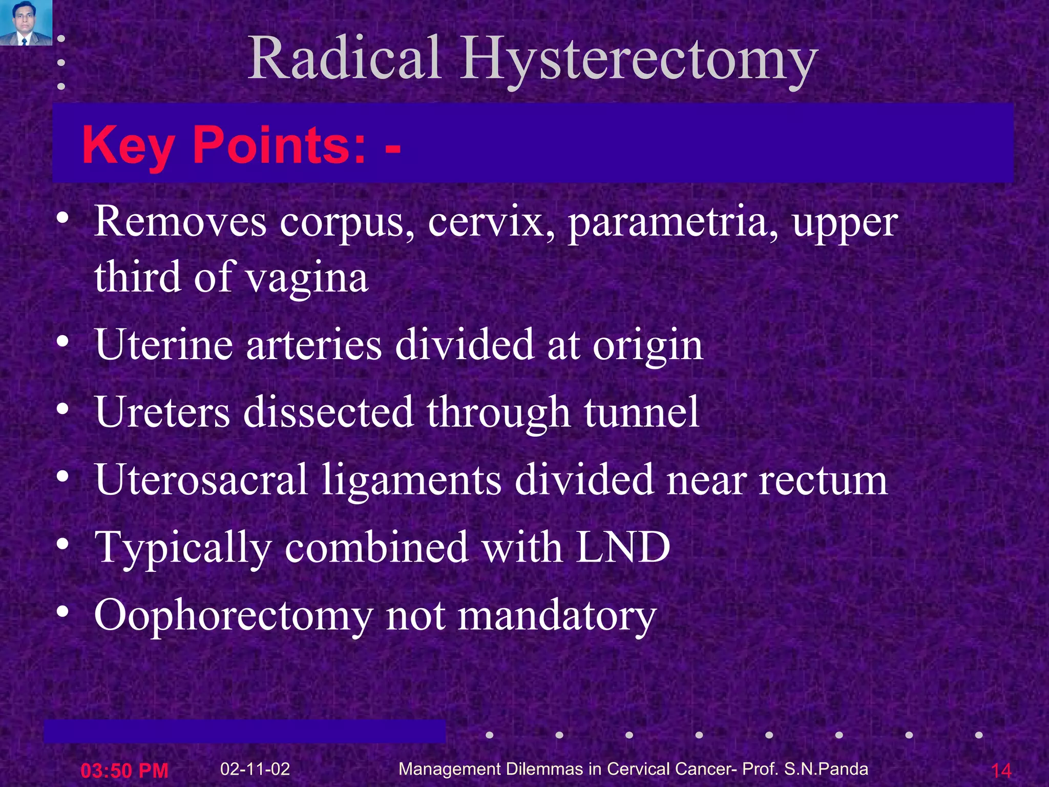 management of cancer of cervix | PPT