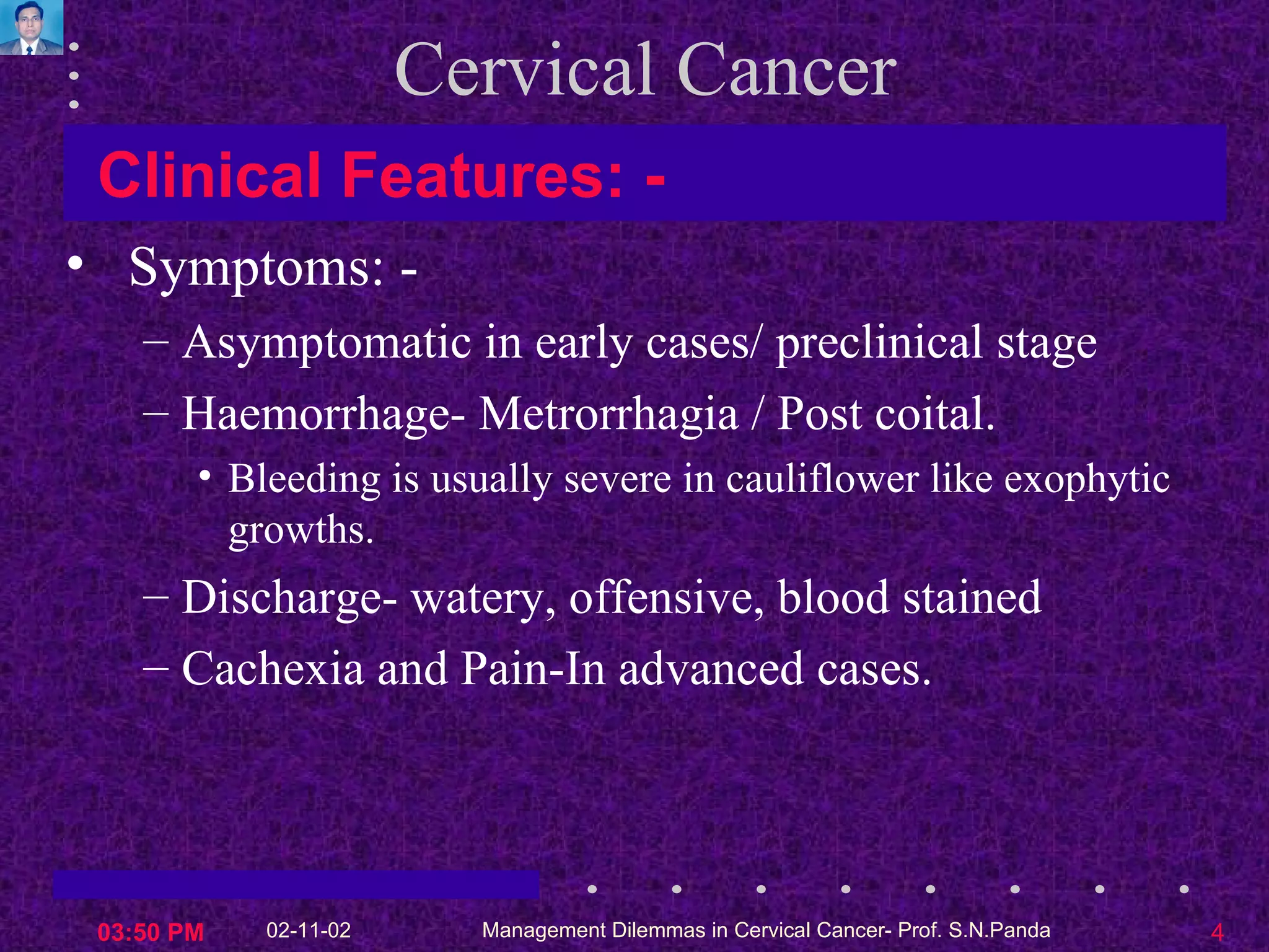 management of cancer of cervix | PPT