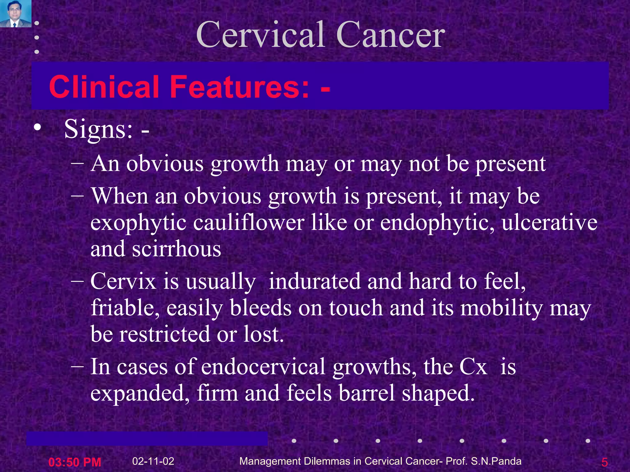 management of cancer of cervix | PPT