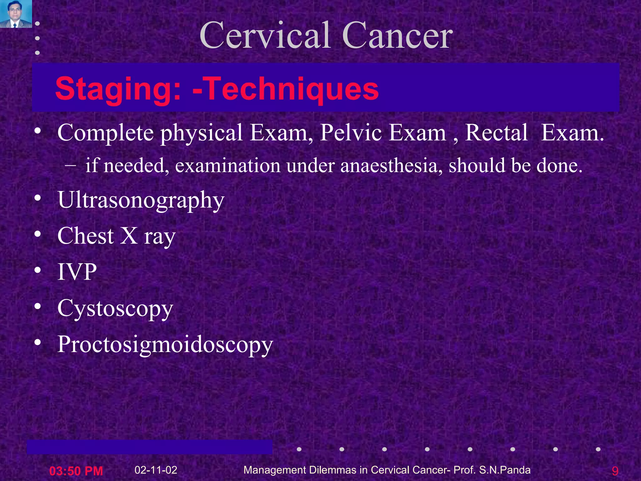 management of cancer of cervix | PPT