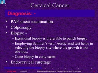 management of cancer of cervix | PPT