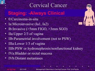management of cancer of cervix | PPT