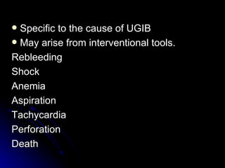 Management Of Ugib Final | PPT