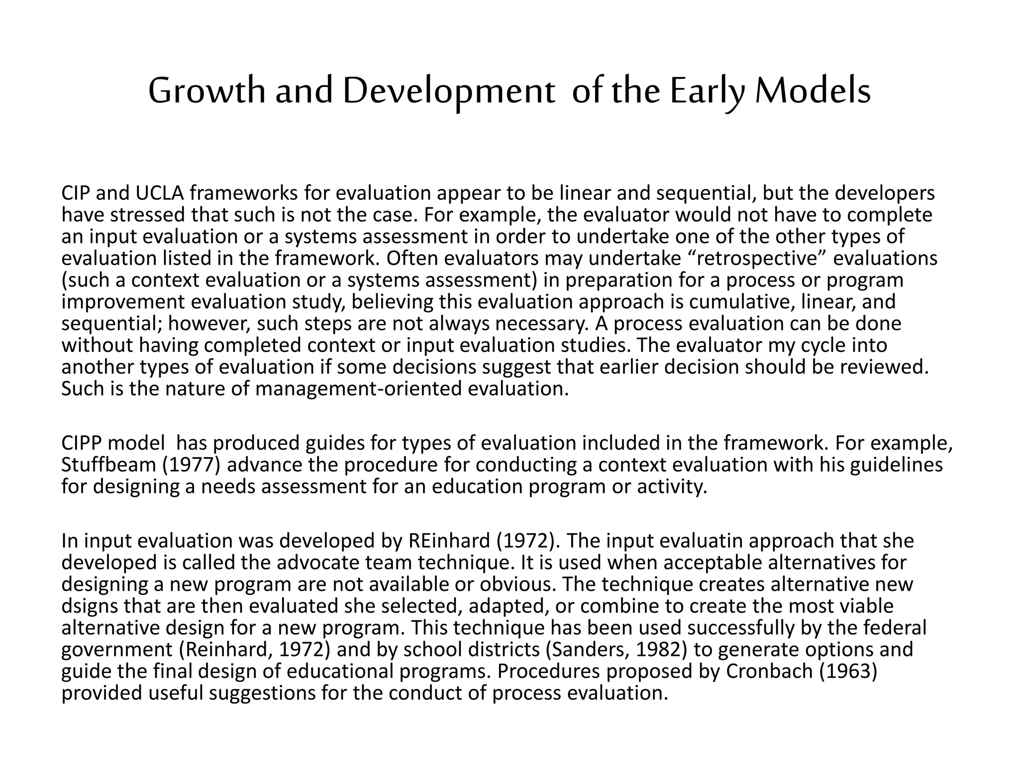 Management oriented evaluation approaches | PPTX