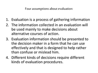 Management oriented evaluation approaches | PPTX