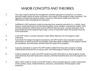 Management oriented evaluation approaches | PPTX