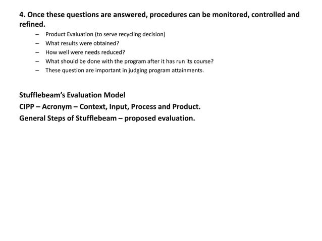 Management oriented evaluation approaches | PPTX