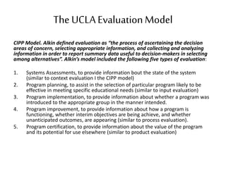 Management oriented evaluation approaches | PPTX