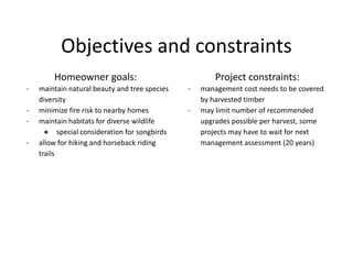 Forest Management Plan | PPTX