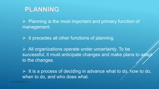 Management planning & implementation | PPTX