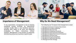 What is Management? Definition, Examples, Meaning of Management | PPTX