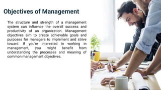 What is Management? Definition, Examples, Meaning of Management | PPTX