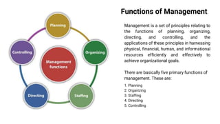 What is Management? Definition, Examples, Meaning of Management | PPTX