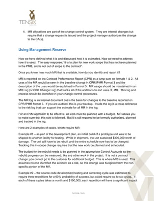 Management Reserve | PDF