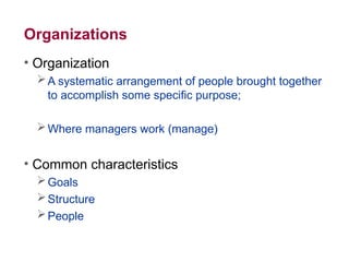 Management-Role of Managers presentation ppt | PPT
