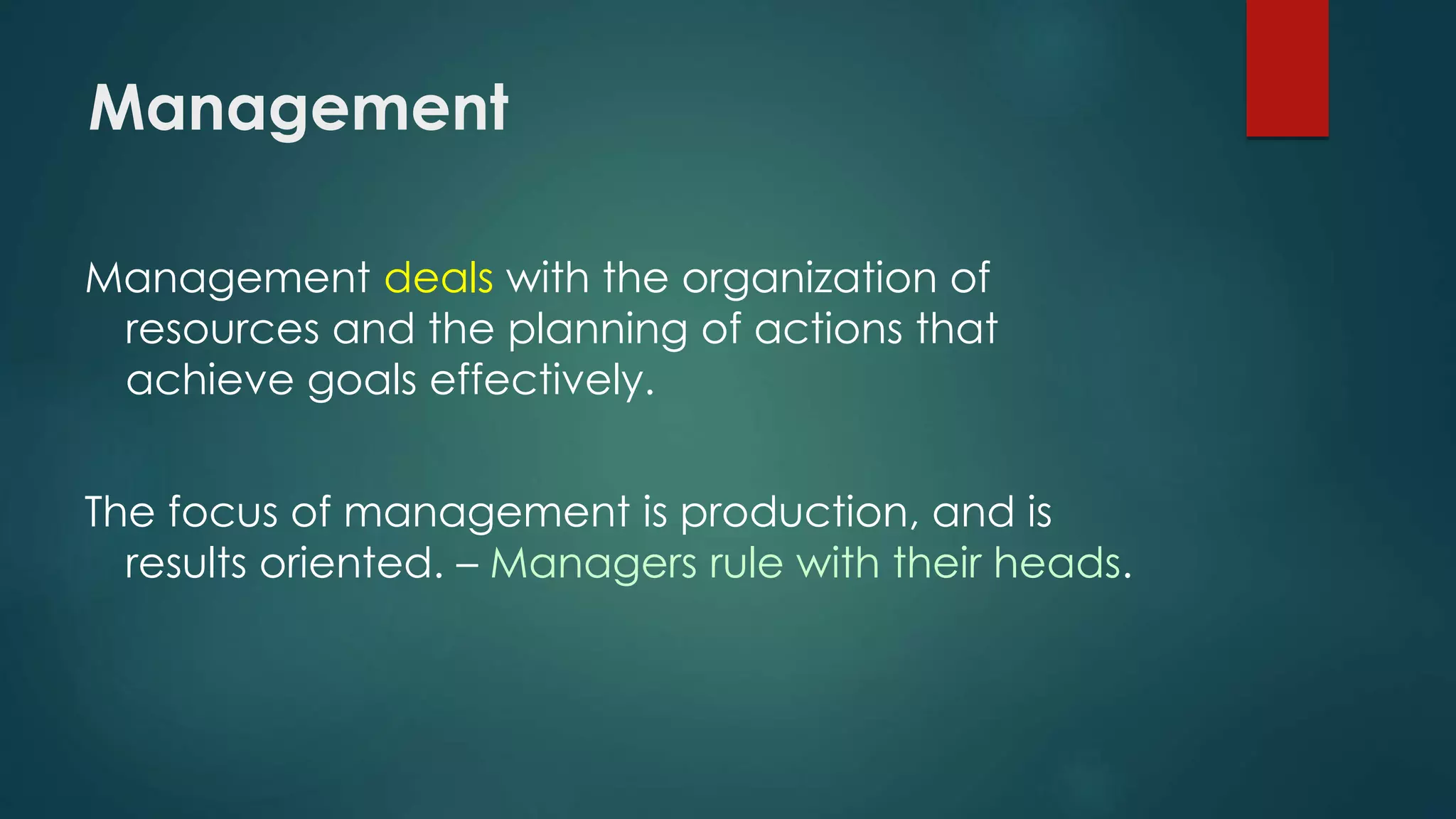 Management vs Leadership | PPTX