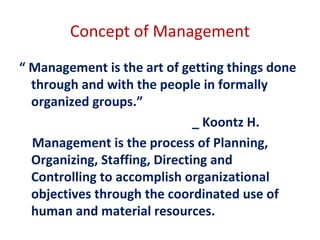 Nature of Management | PPT