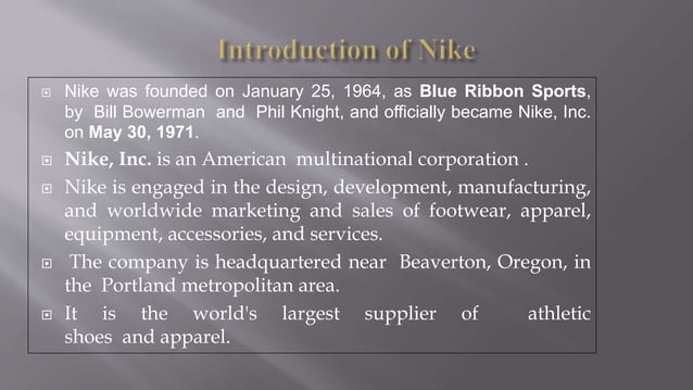 Functions Of Management - Nike | PPTX