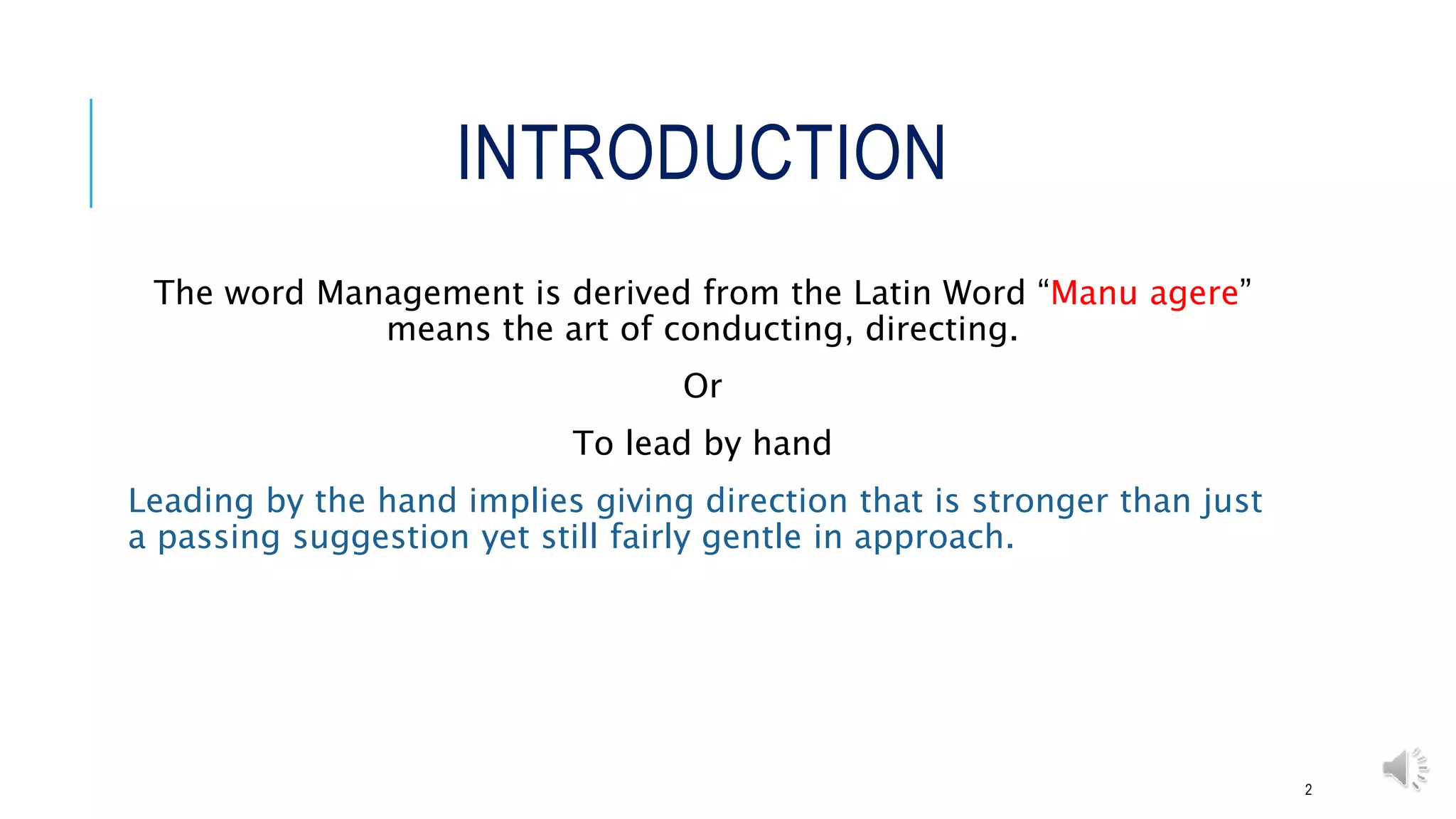 Introduction to Management | PPTX