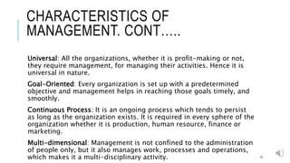 Introduction to Management | PPTX