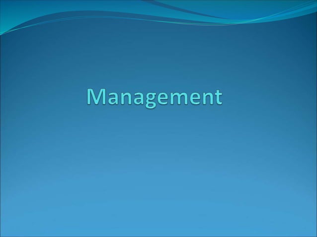 Management principle and practice - introduction to management | PPT