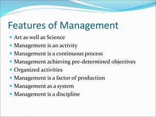 Management principle and practice - introduction to management | PPT