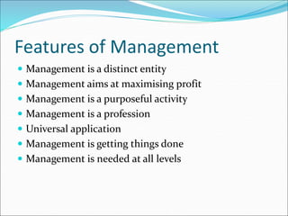 Management principle and practice - introduction to management | PPT