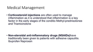 Frozen Shoulder Physiotherapy Management | PPTX