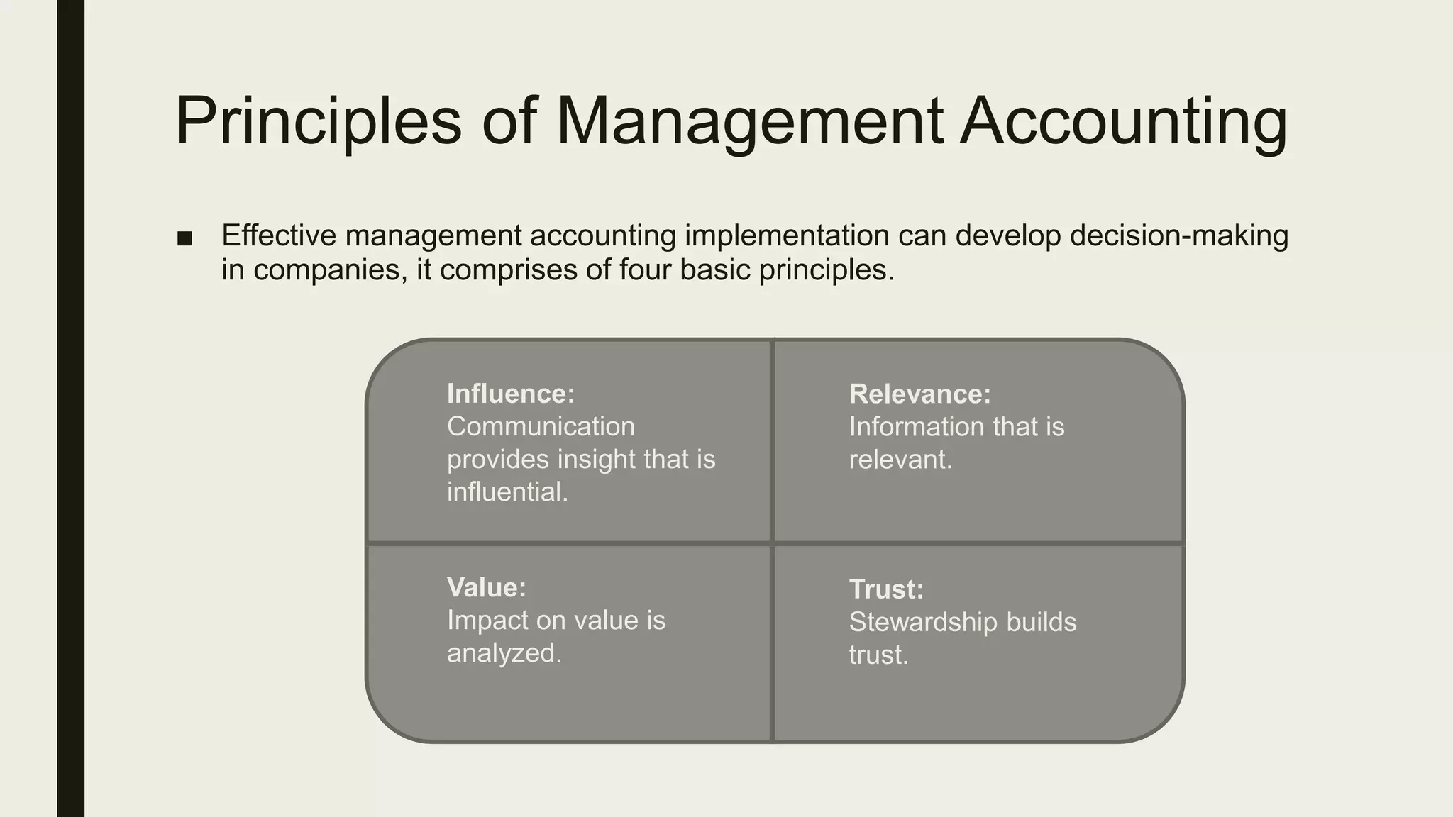 Management Accounting and its Roles and Principles | PPTX | Business ...