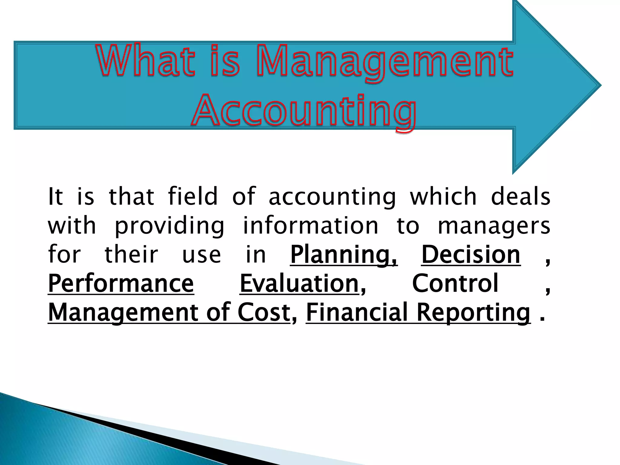 Management accounting | PPT