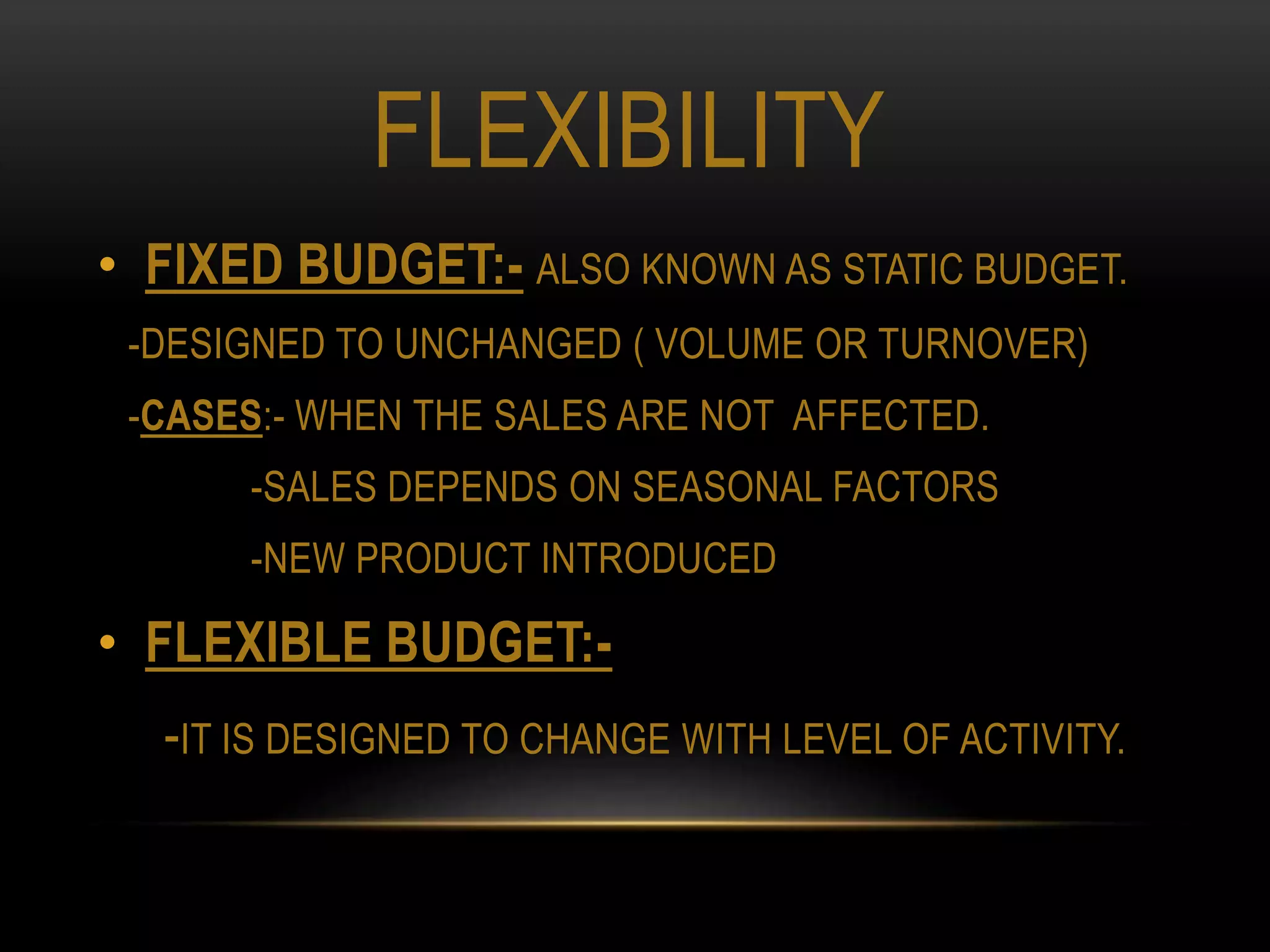 Management accounting TYPES OF BUDGET | PPTX