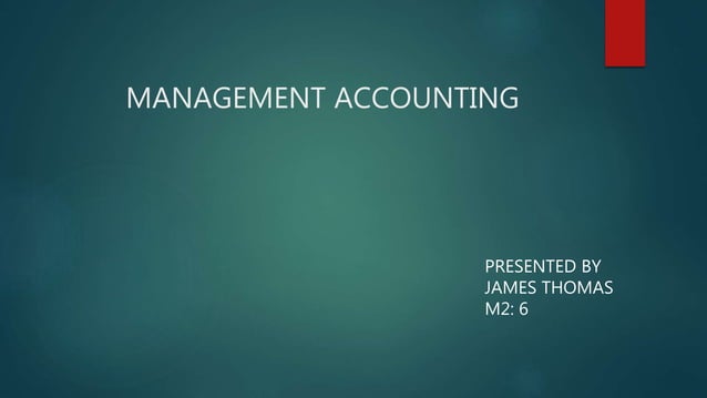 Management accounting | PPT