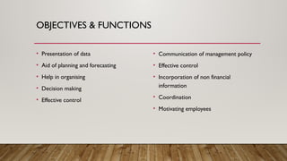 Management accounting- Introduction, objectives | PPTX