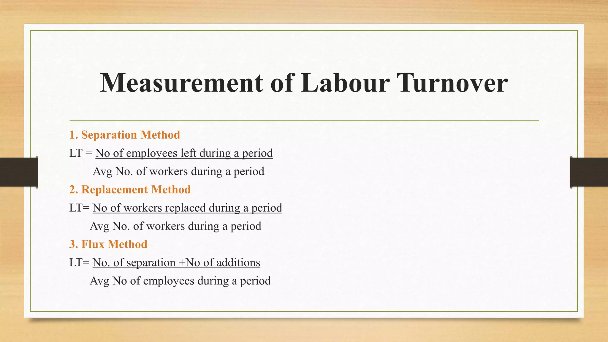 labour and labour turnover | PPT