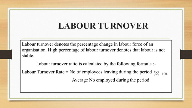 labour and labour turnover | PPT