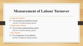 labour and labour turnover | PPT