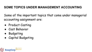 Management accounting assignment help | PPT | Free Download