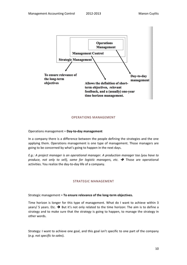 Management accounting control | PDF