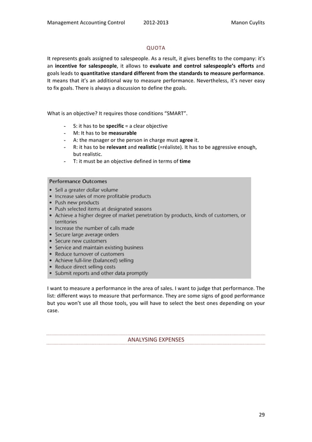 Management accounting control | PDF