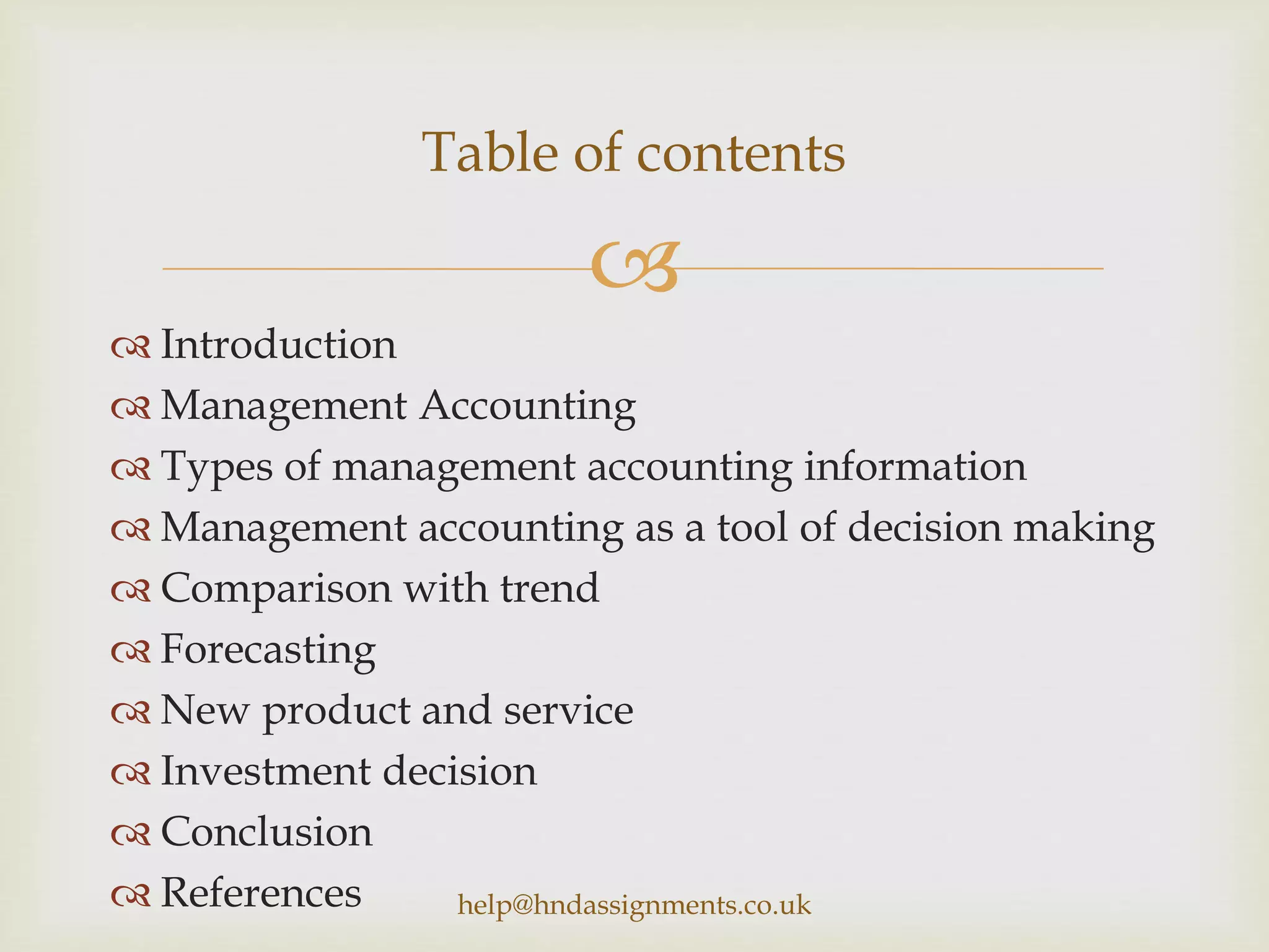 Management Accounting Information | PPTX