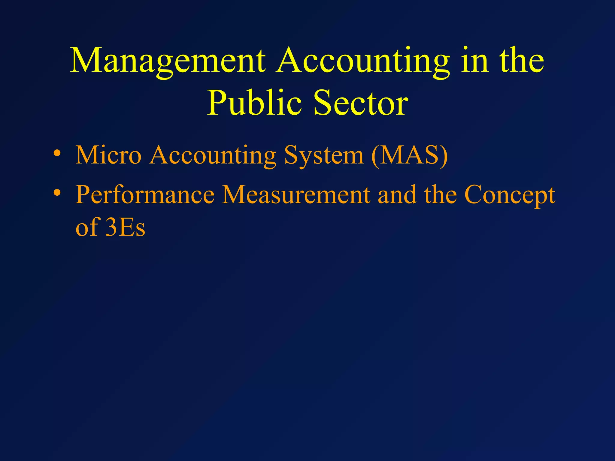 Management+accounting+in+public+sector | PPT