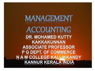 Management accounting introduction | PPTX | Business Accounting ...