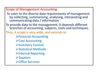 Management accounting introduction | PPTX | Business Accounting ...