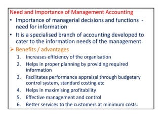 Management accounting introduction | PPTX | Business Accounting ...