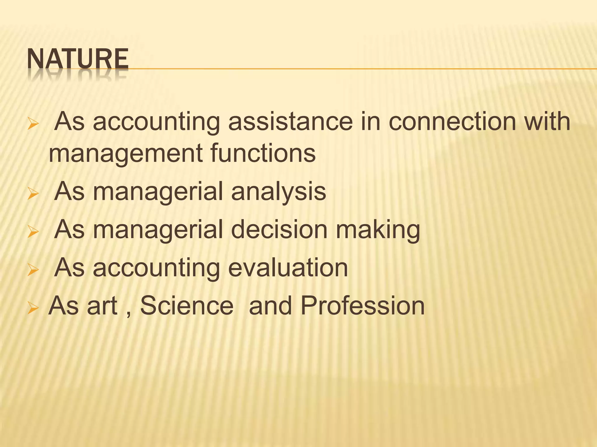 Management accounting introduction | PPT
