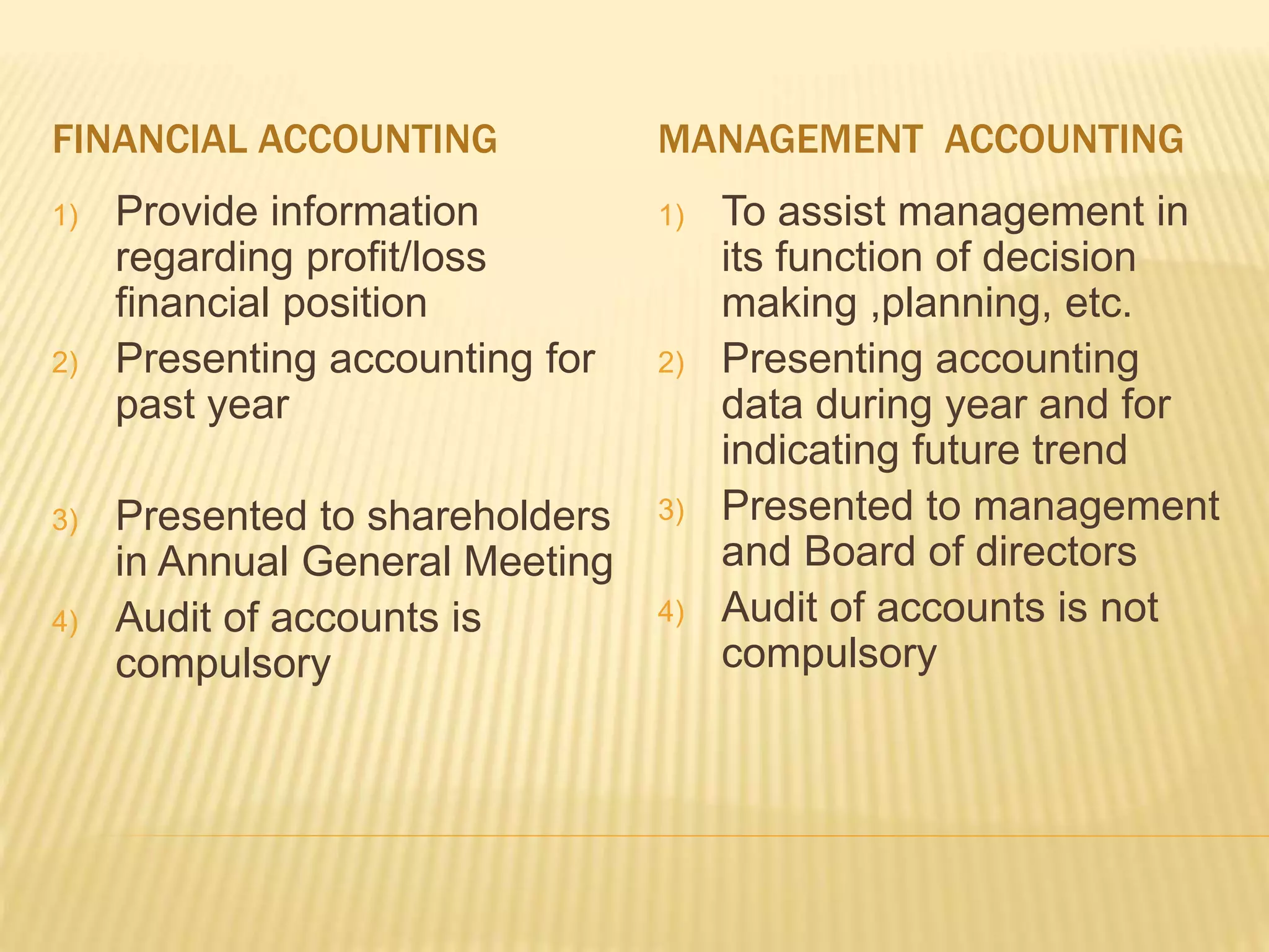 Management accounting introduction | PPT